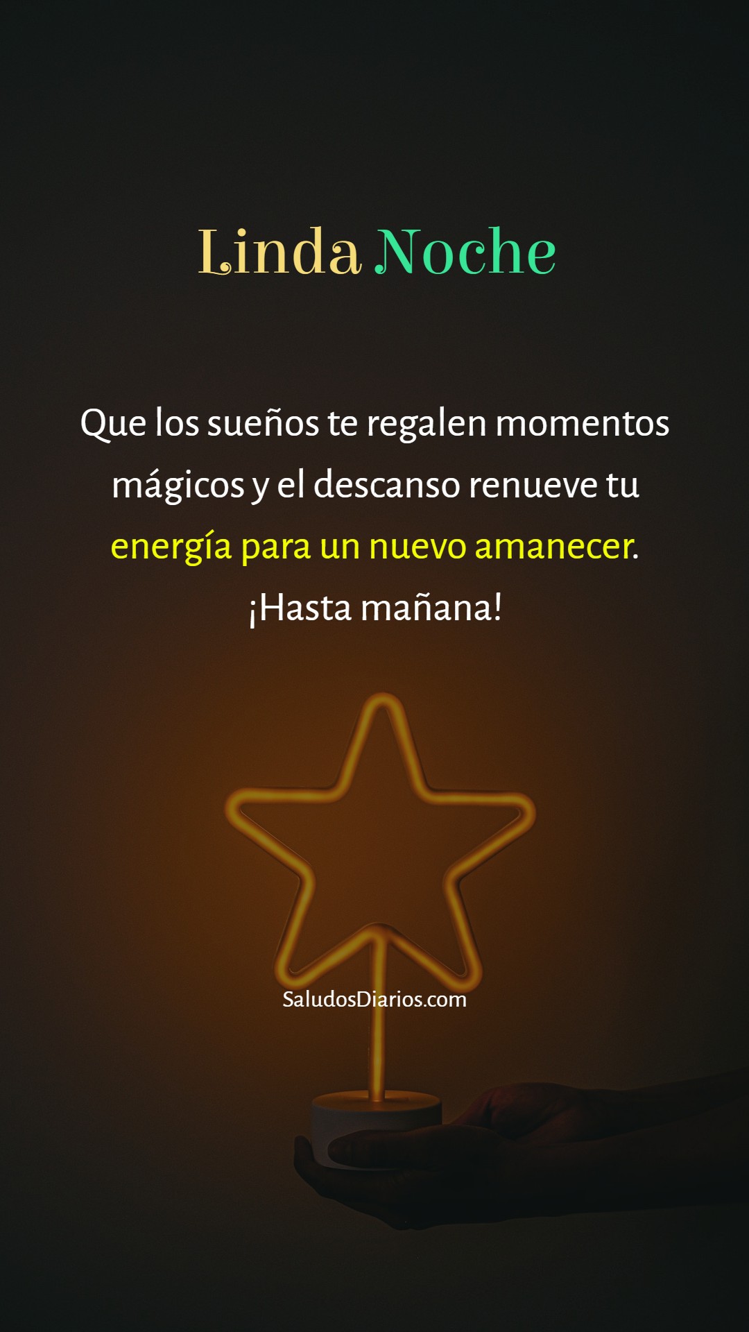 Linda noche, Luz, Estrella brillante, Mensaje - Saludos Diarios Linda noche, Luz, Estrella brillante, Mensaje - Saludos Diarios